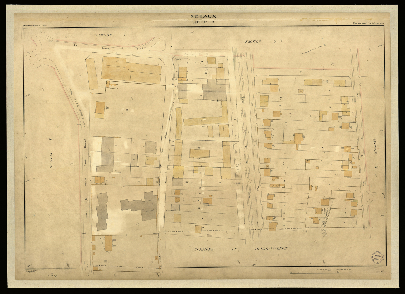 Cadastre de 1937 -Section Y | Archives de Sceaux