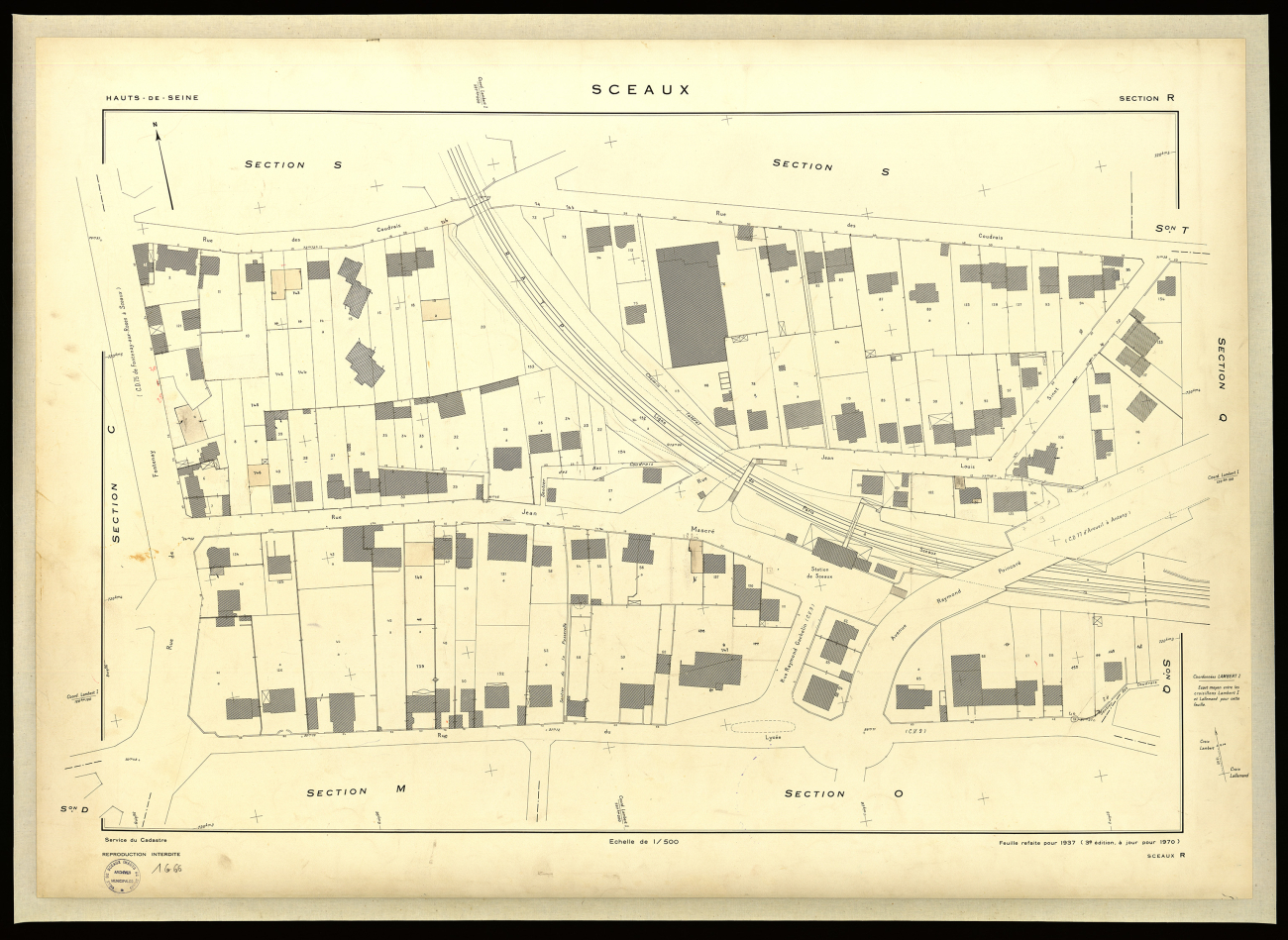 Cadastre de 1970 - Section R | Sceaux